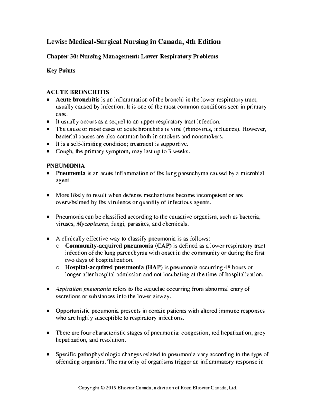 Chapter_030-2.pdf - Lewis: Medical-Surgical Nursing in Canada, 4th Edition Chapter 30: Nursing ...