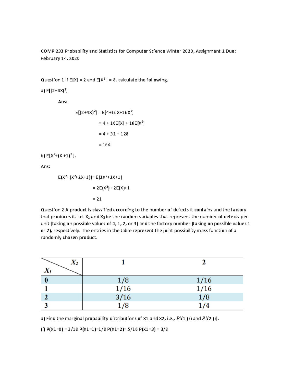 2020 Assignment2 Question Attempted Answer Warning Tt Undefined Function 32 Warning Tt