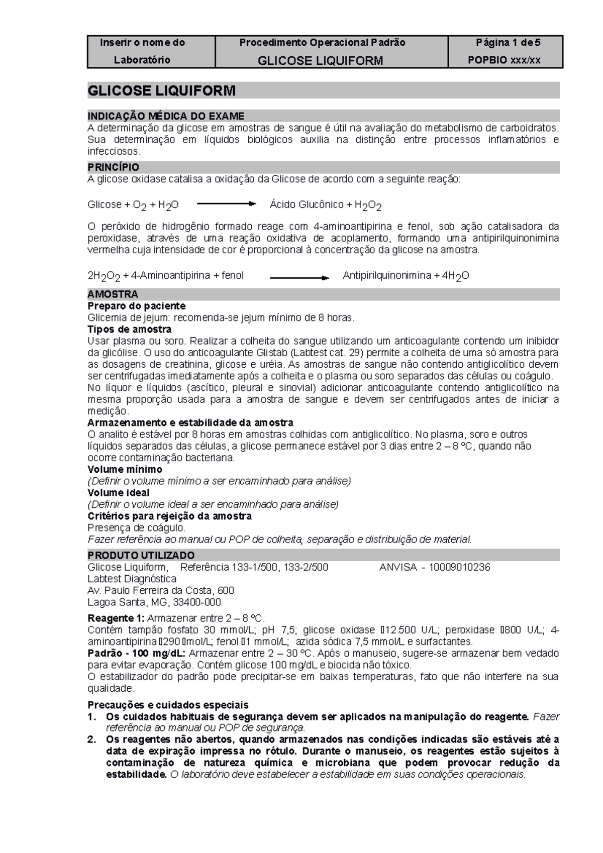 Glicose Liquiform POP - Pop - Laboratório GLICOSE LIQUIFORM POPBIO xxx ...