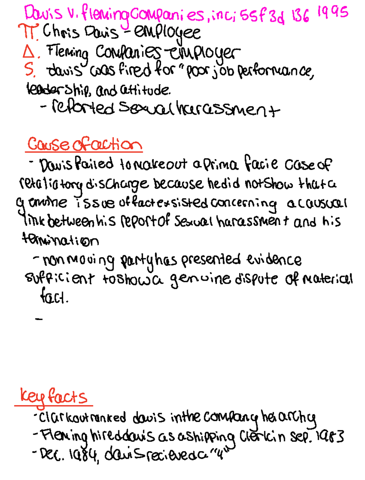 Davis V Fleming brief - Davis V fleming companies in Ci 55 f 3d 136 ...