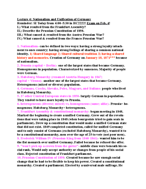 EXAM TWO Notes AND Material - HISTORY 1020 CHAPTER 17 NATIONS EMPIRES ...
