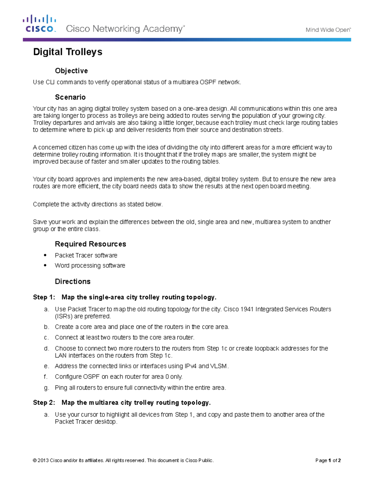 Digital Trolleys Instructions - Digital Trolleys Objective Use CLI ...