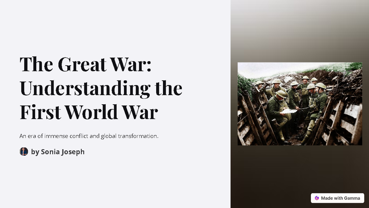 The Great War Understanding the First World War - The Great War ...