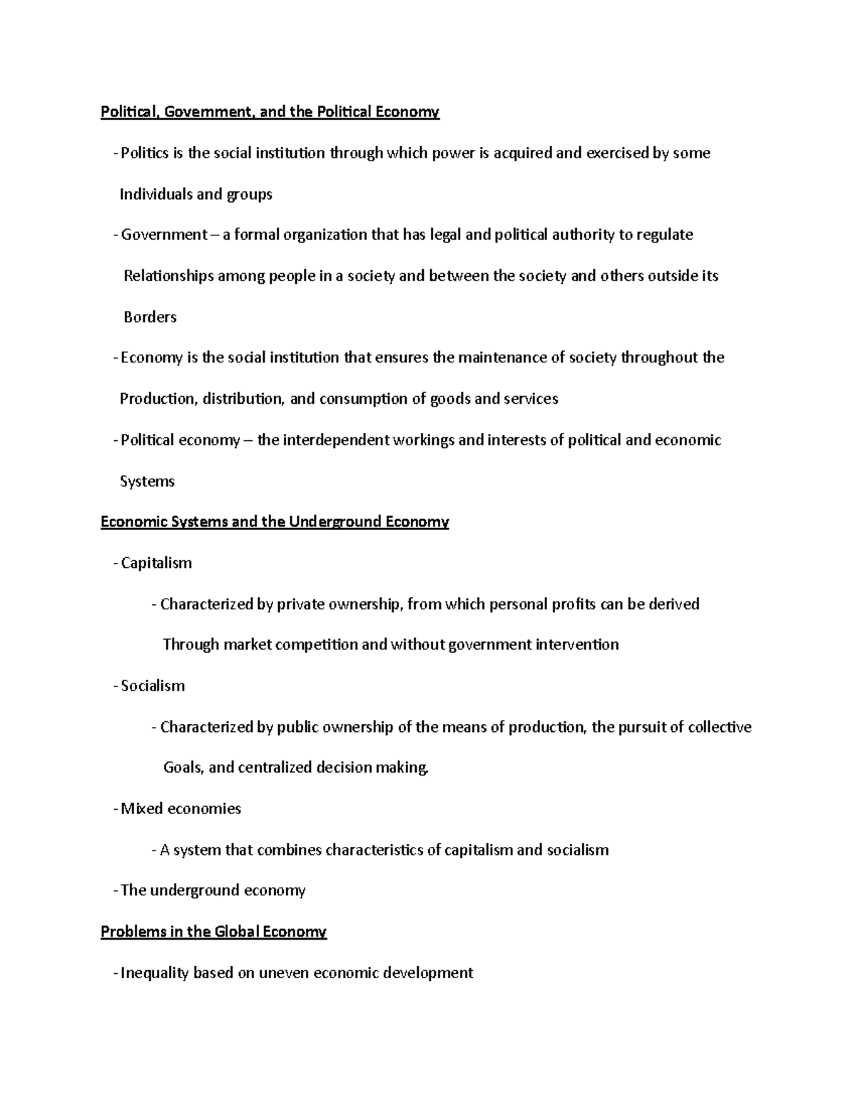 Social Problems - Chpt 13 - Political, Government, and the Political ...