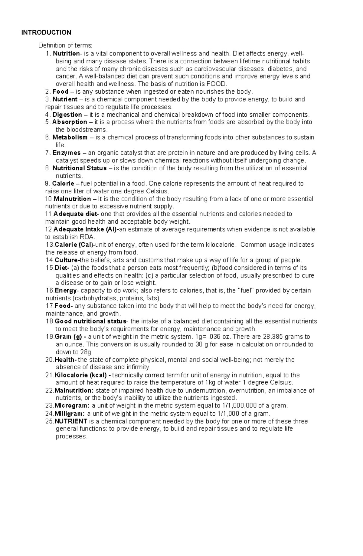 NCM 105 Notes 1 - Summary BS Criminology - INTRODUCTION Definition of ...