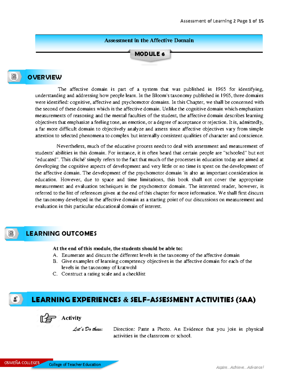 Module-6-prefinal - This is for educational purposes only - OSME—A ...