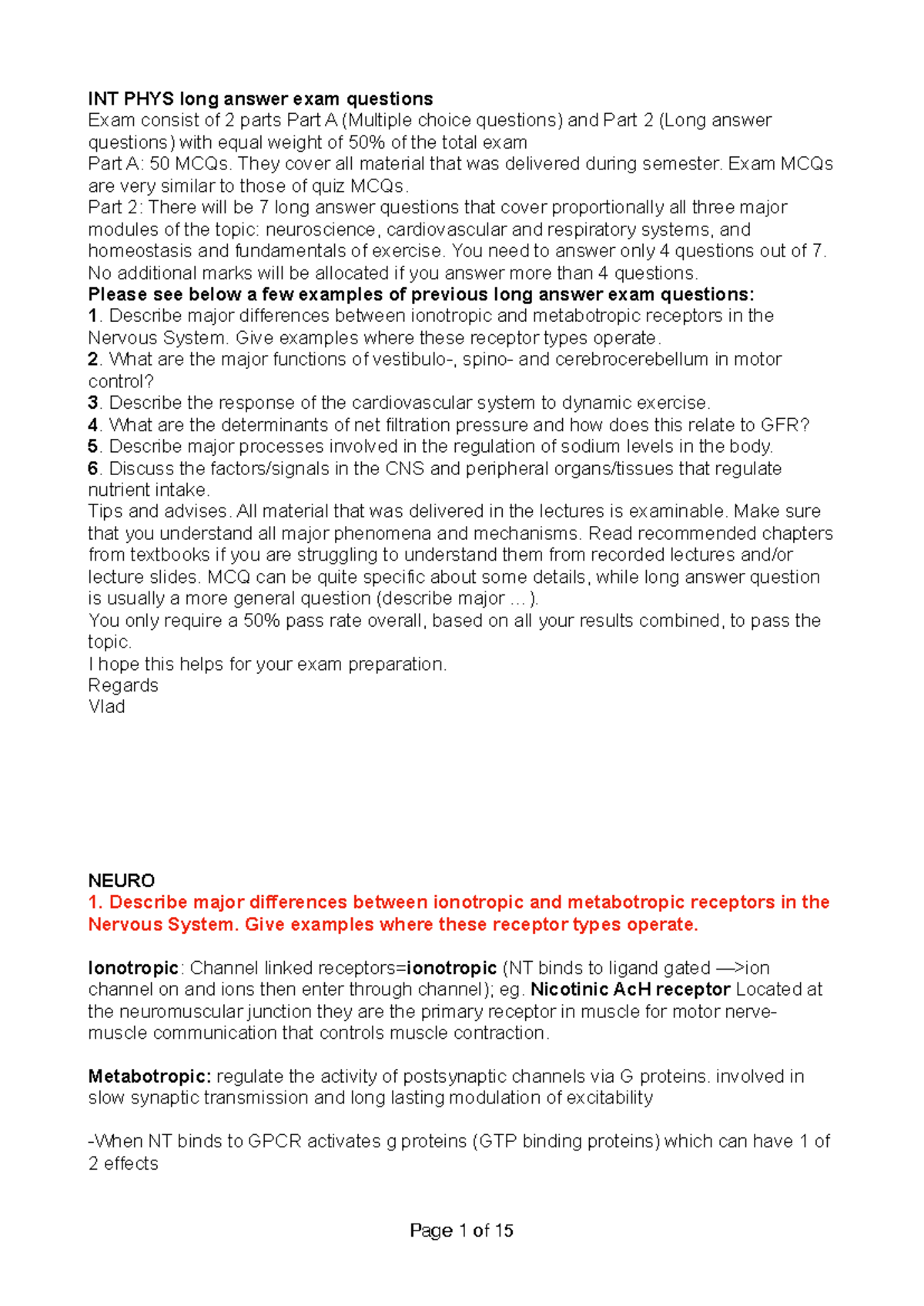 Exam 8 November 2018, questions and answers - INT PHYS long answer exam ...