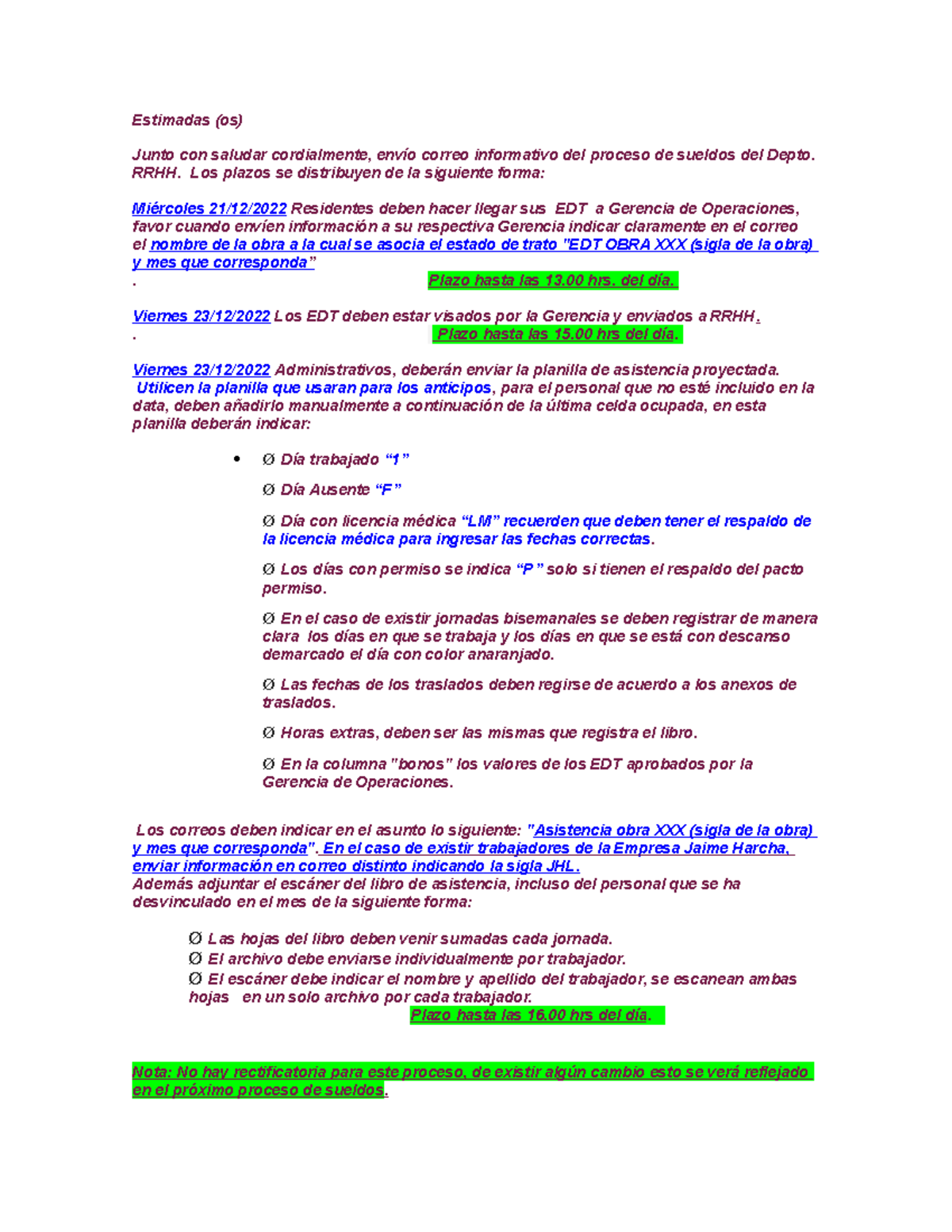 Estimada 3 - hfakjahfuozxlc kxlzjcjvz - Estimadas (os) Junto con ...