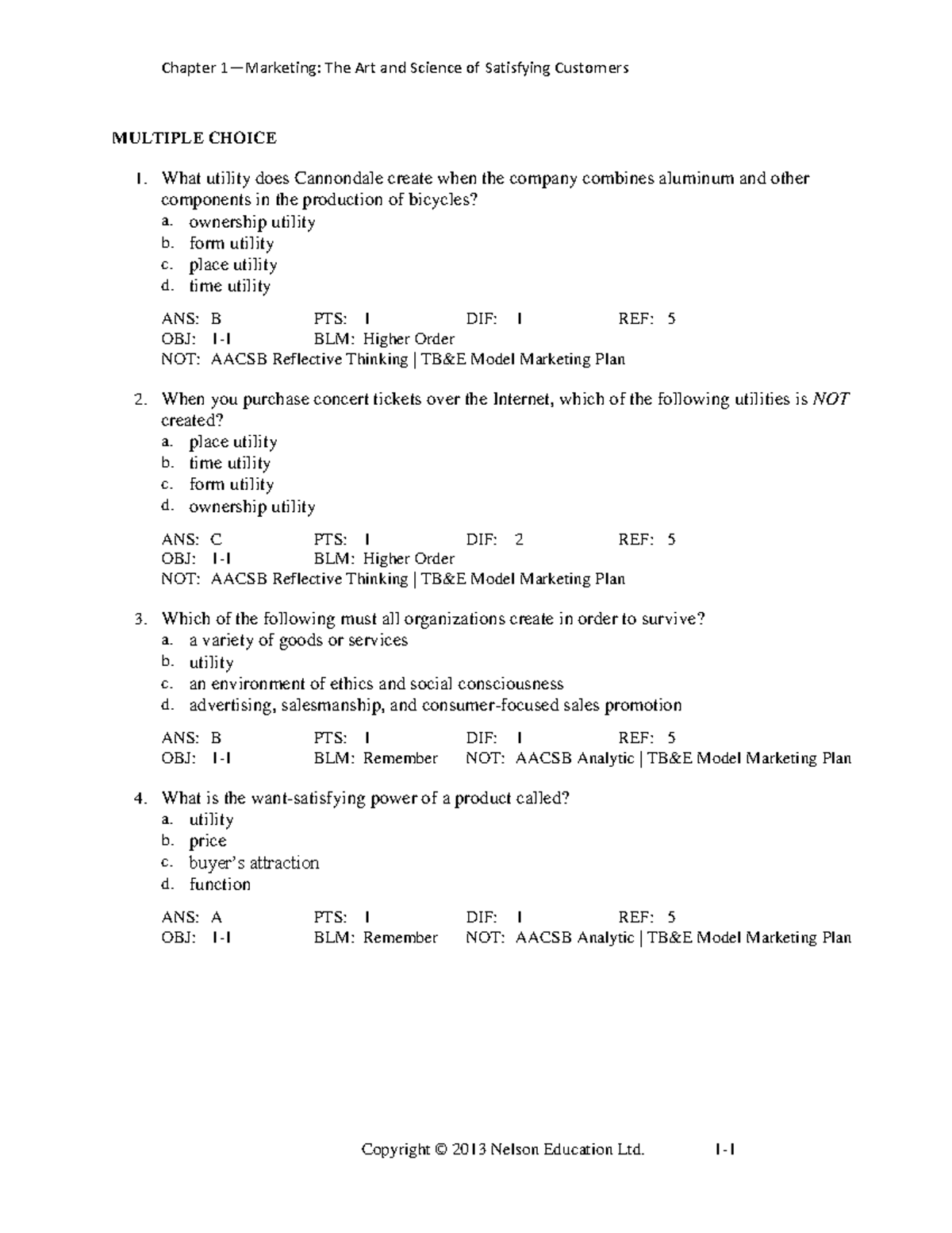 Chapter 1 - Summary ADMS 2510 - Chapter The Art and Science of ... Chapter 1 - Summary ADMS 2510 - Chapter The Art and Science of ...