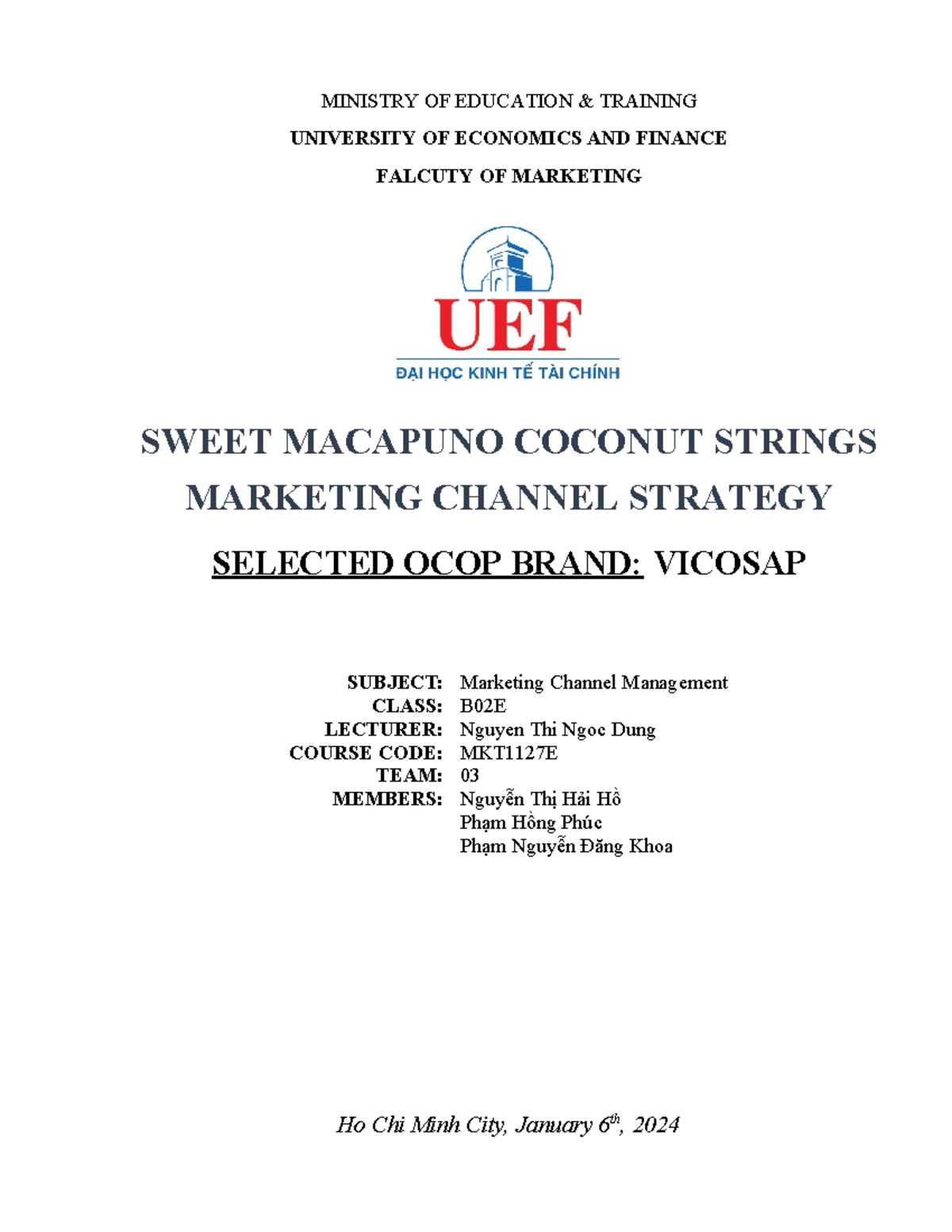 MKT Channel MKT1127E B02E TEAM 03 Vicosap Sweet Macapuno Coconut ...