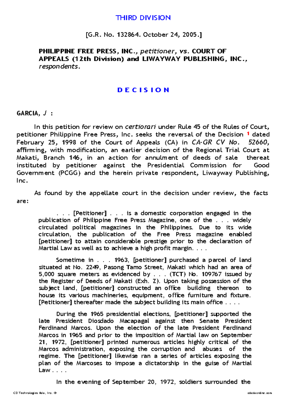 03 GR 132864 Phil. Free Press Inc - CD Technologies Asia, Inc ...