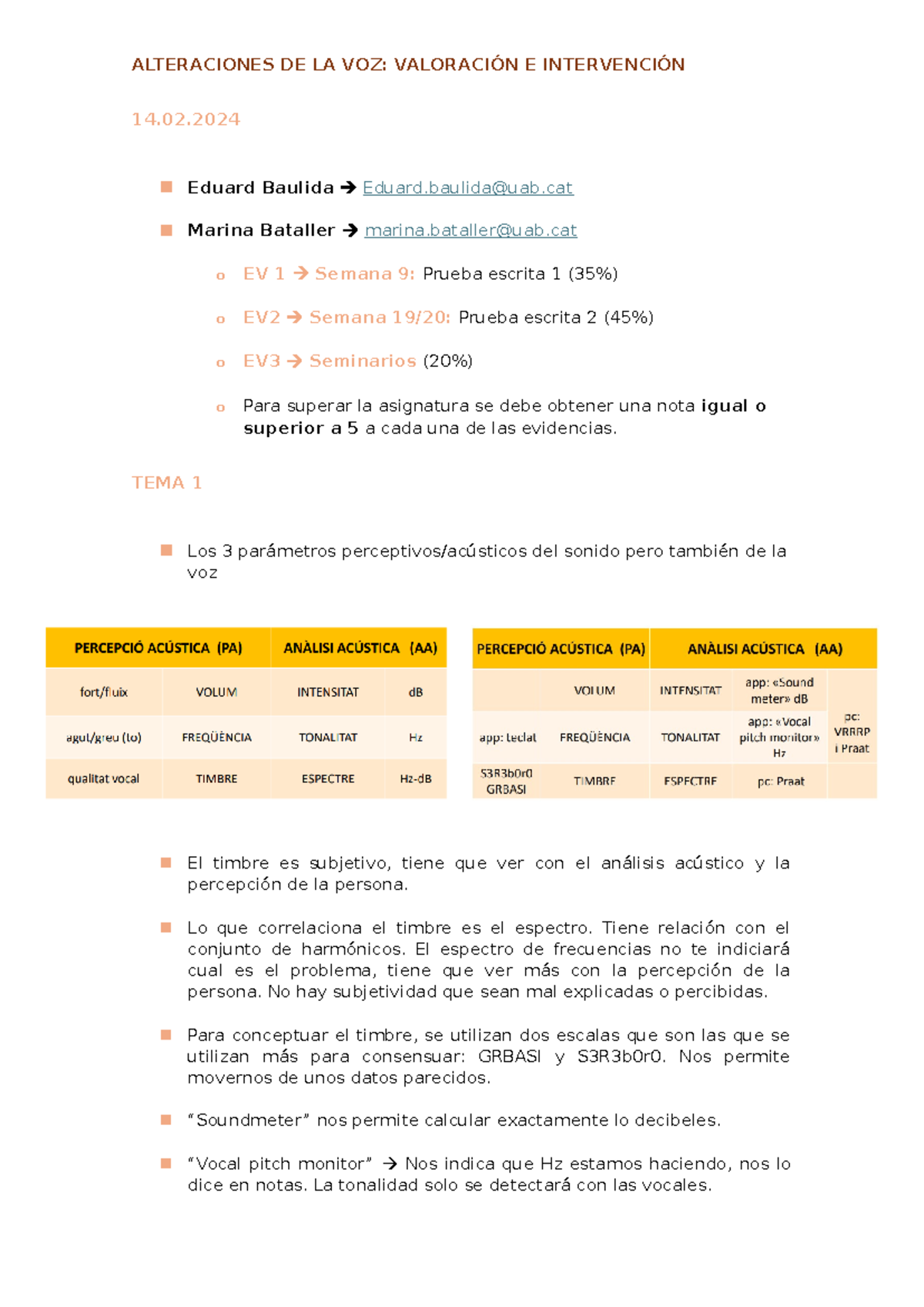 Tema 1 GRBASI y S3R3b0r0 - ALTERACIONES DE LA VOZ: VALORACIÓN E ...
