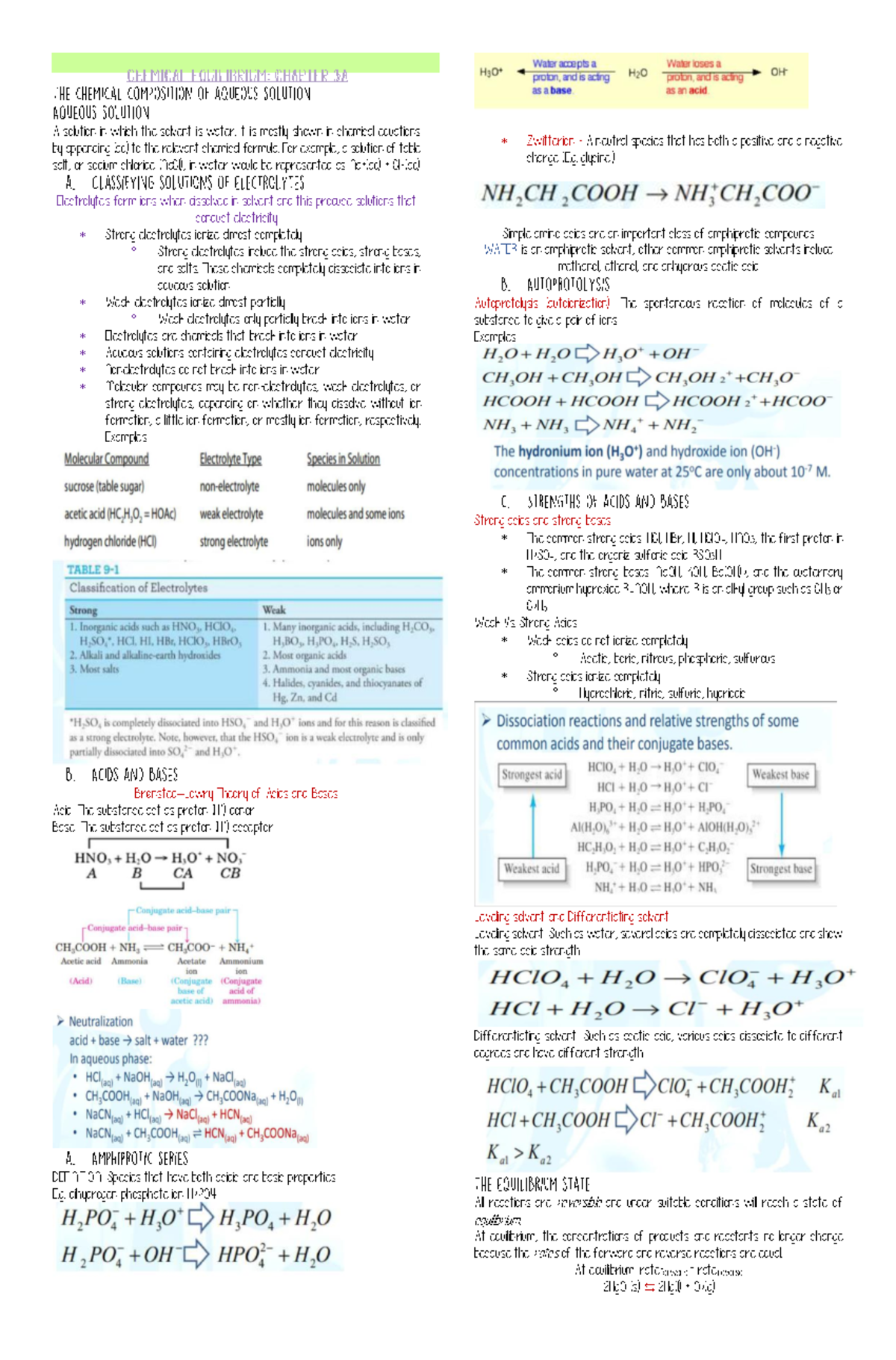Analytical Chemistry Lecture Midterm Notes (3A & 3B) - Analytical ...