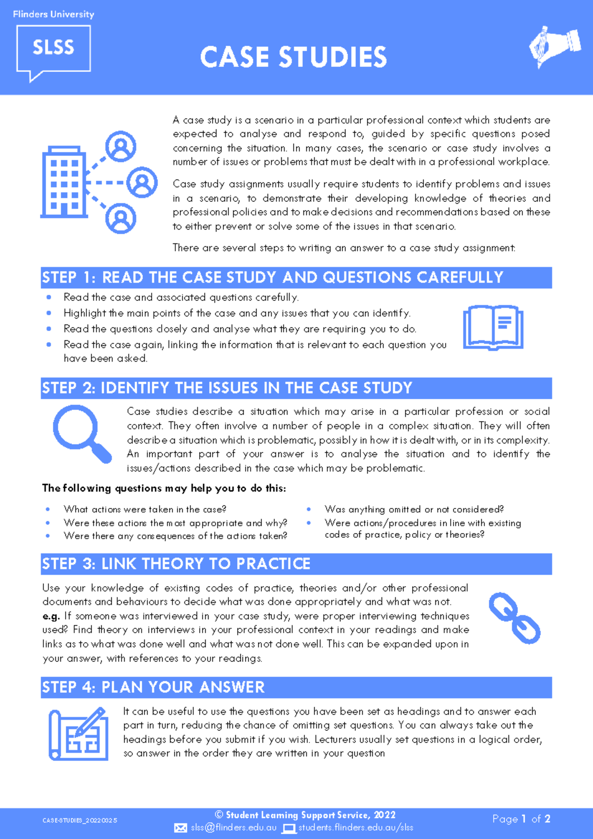 Case-studies-guide - guide - CASE-STUDIES_20220325 Page 1 of 2 CASE ...