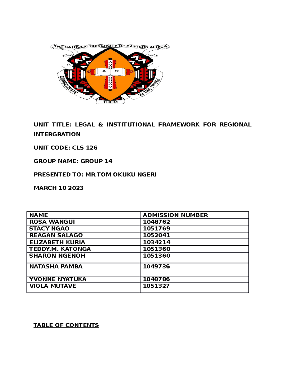 RI Group WORK - Class assignment - UNIT TITLE: LEGAL & INSTITUTIONAL ...
