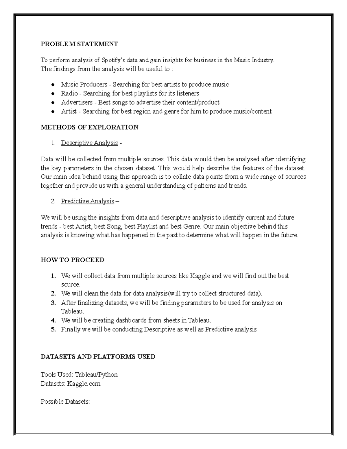 Business Analytics -Final Report - PROBLEM STATEMENT To perform ...