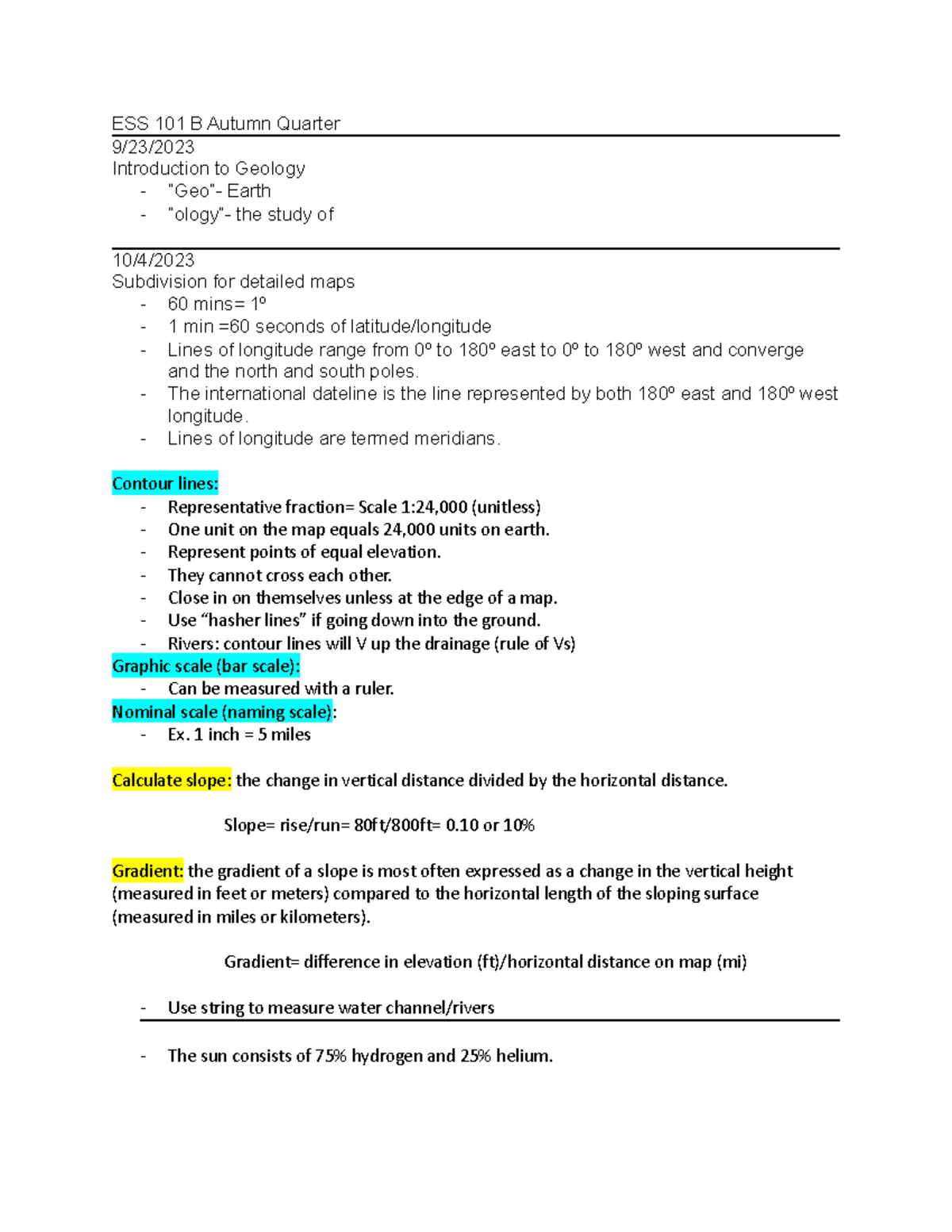 ESS 101 B Autumn Quarter - ESS 101 B Autumn Quarter 9/23/ Introduction ...