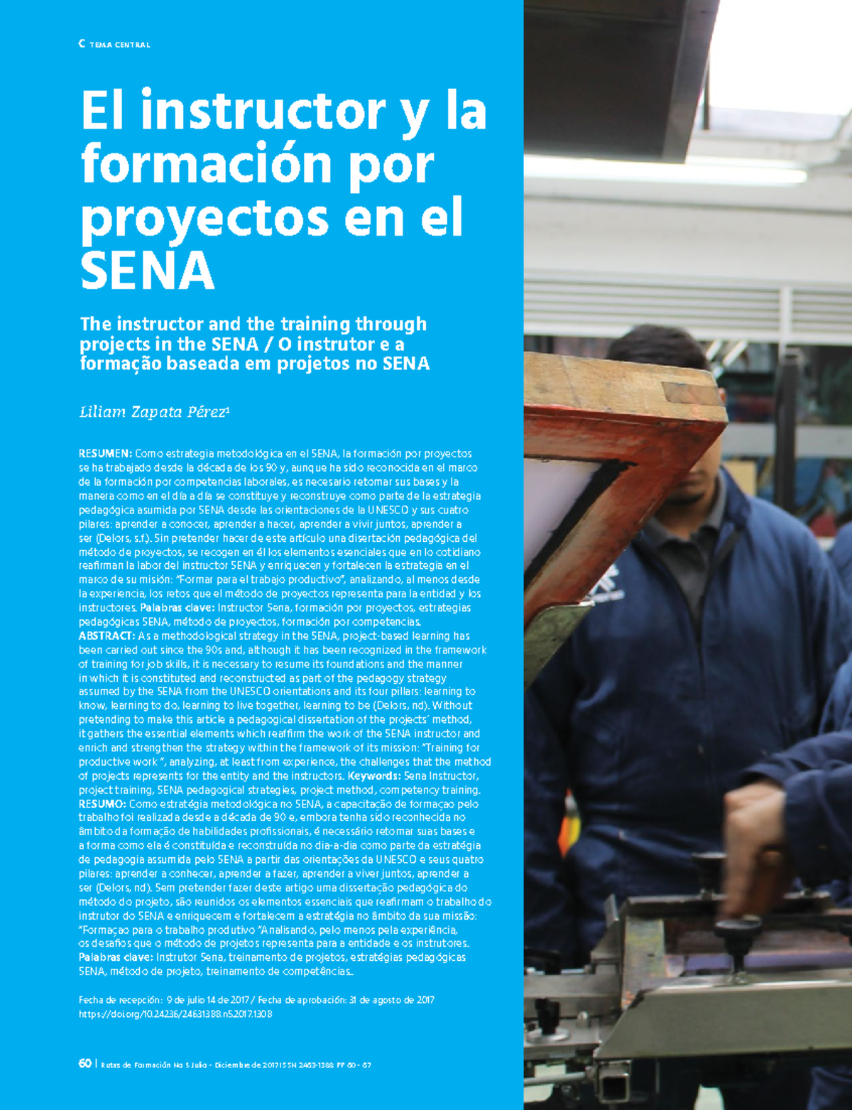 MC AA2 El instructor y la formacion por proyectos SENA - 60 I Rutas de Formación No 5 Julio ...