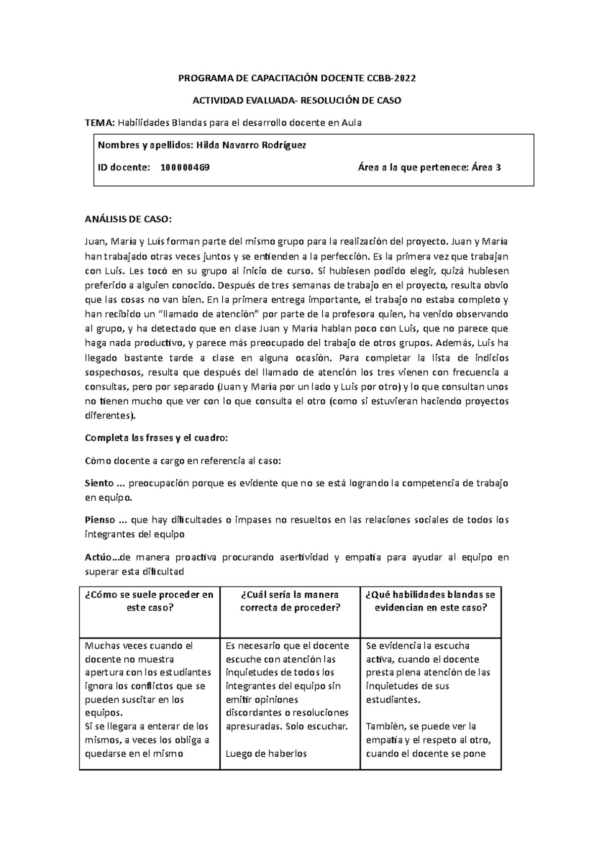 Hilda Navarro R- Actividad Práctica Evaluada - PROGRAMA DE CAPACITACIÓN DOCENTE CCBB- ACTIVIDAD ...