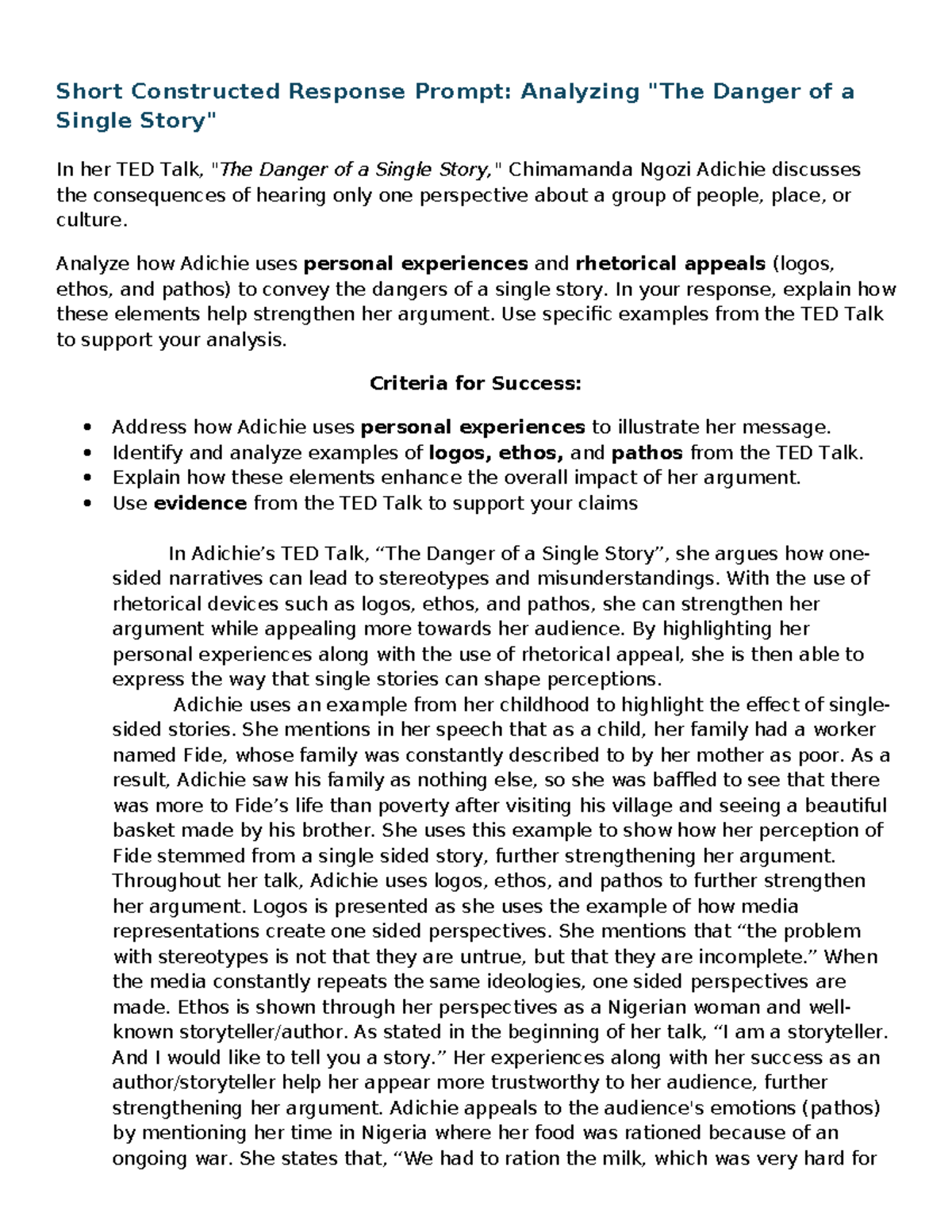 SCR Prompt TDoa SS - gregre - Short Constructed Response Prompt ...