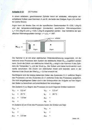 Thermodynamik Formeln - Thermodynamik 1. Hauptsatz für geschlossene ...