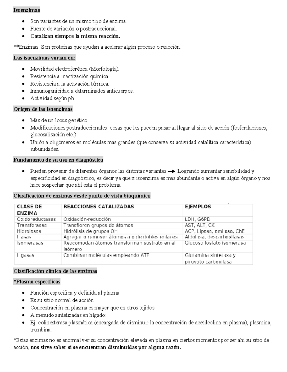 Isoenzimas - Isoenzimas Son variantes de un mismo tipo de enzima ...