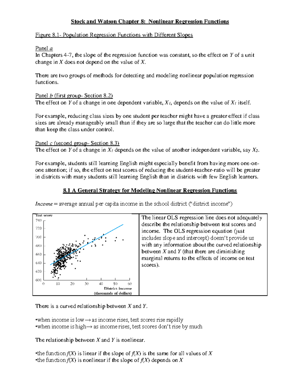 04222024 stock watson ch8 part1 spring 24 - Stock and Watson Chapter 8 : Nonlinear Regression ...