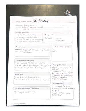 Albuterol med card - Ati Drug templete - ACTIVE LEARNING TEMPLATES ...