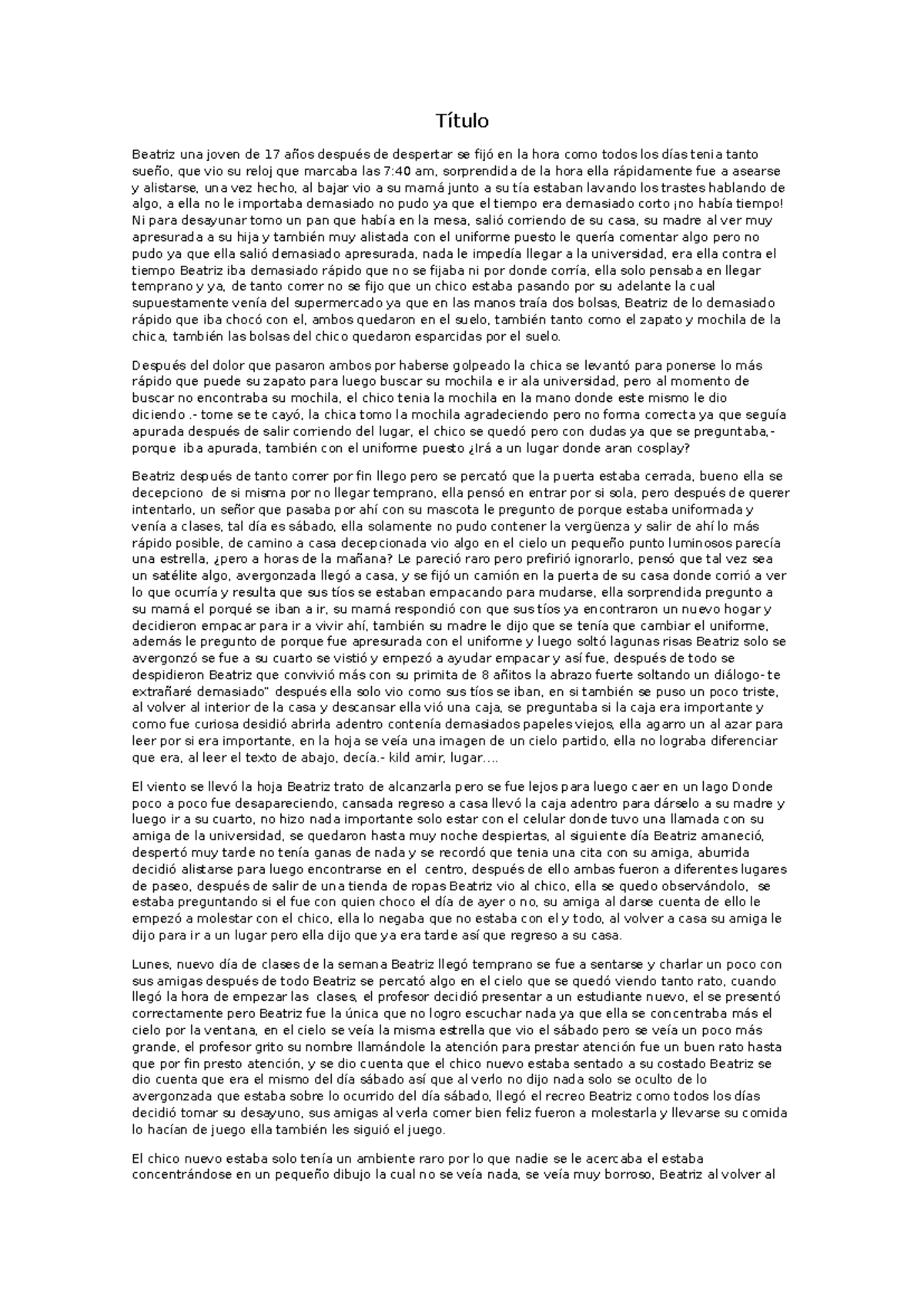 Documento-1-1 - Sbbsbs - Título Beatriz una joven de 17 años después de ...