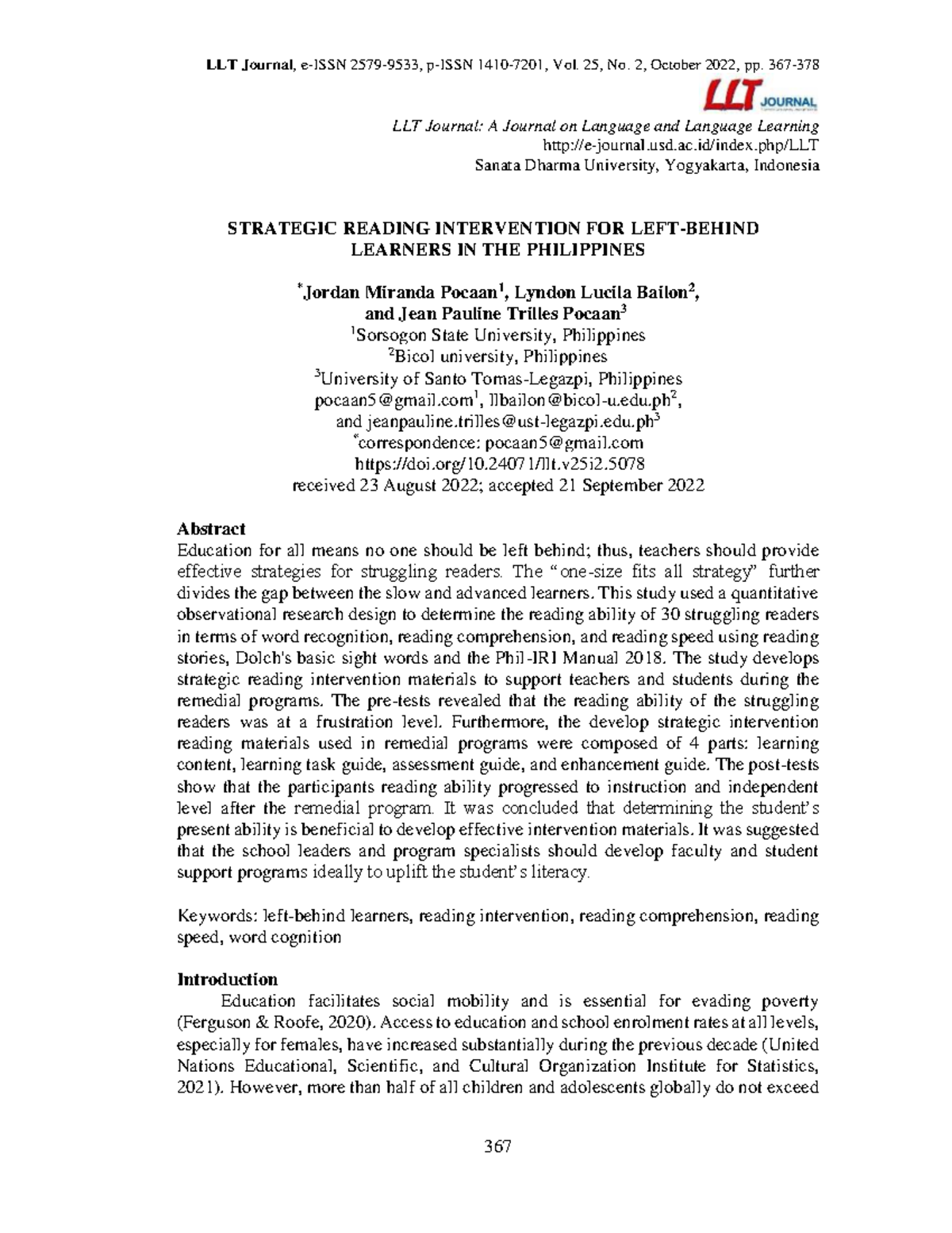 5087 16047 1 PB - uwuwuwu - LLT Journal: A Journal on Language and ...