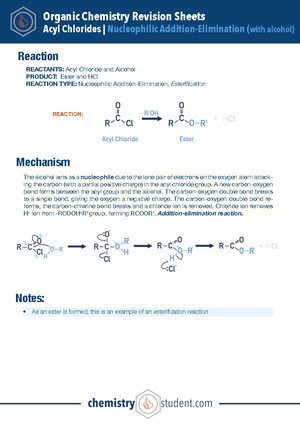 Chemistry - A2 - A Level - Sixth Form (A Levels) - Studocu