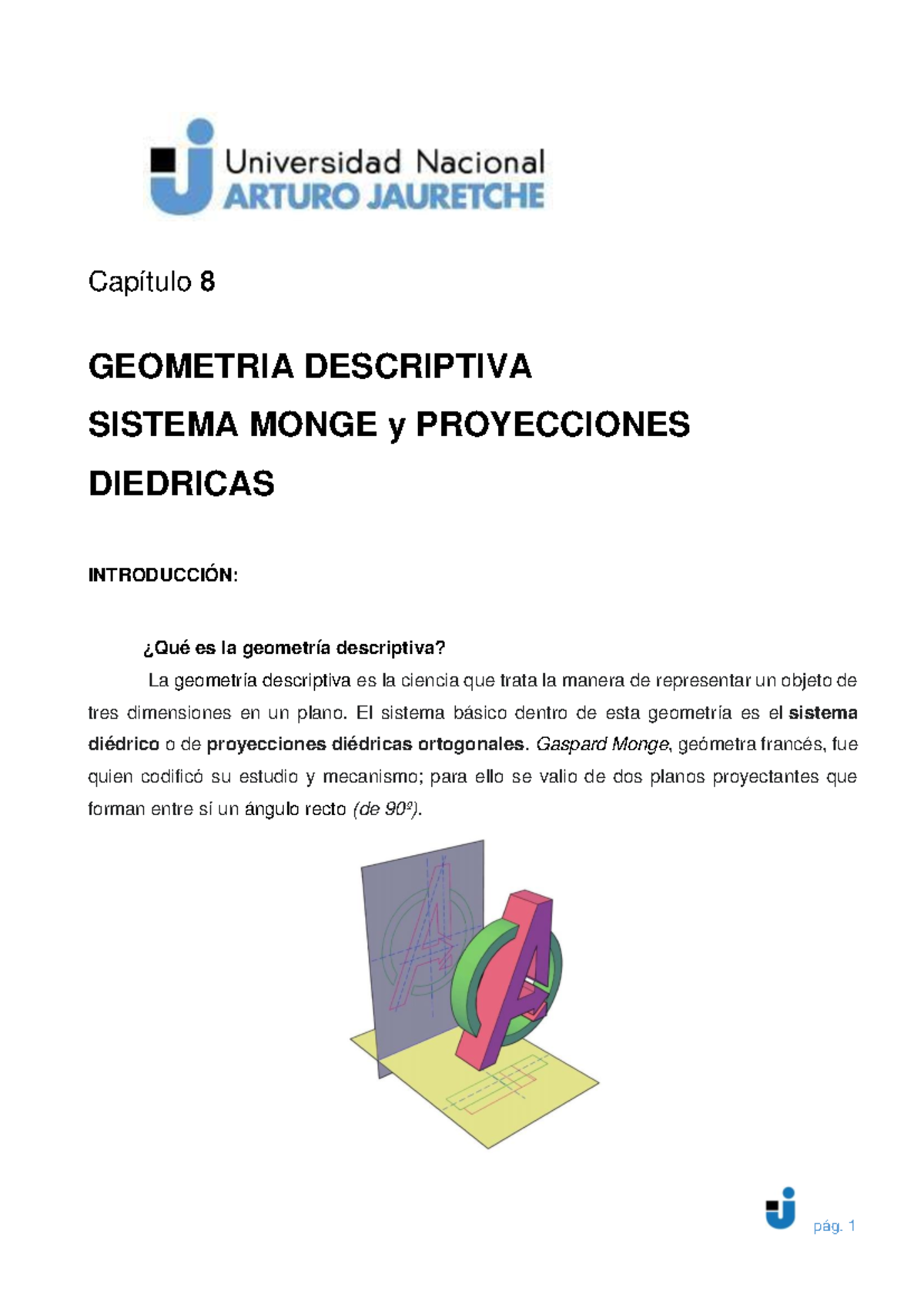 08 Geometria descriptiva y Sistema Monge - Capítulo 8 GEOMETRIA ...