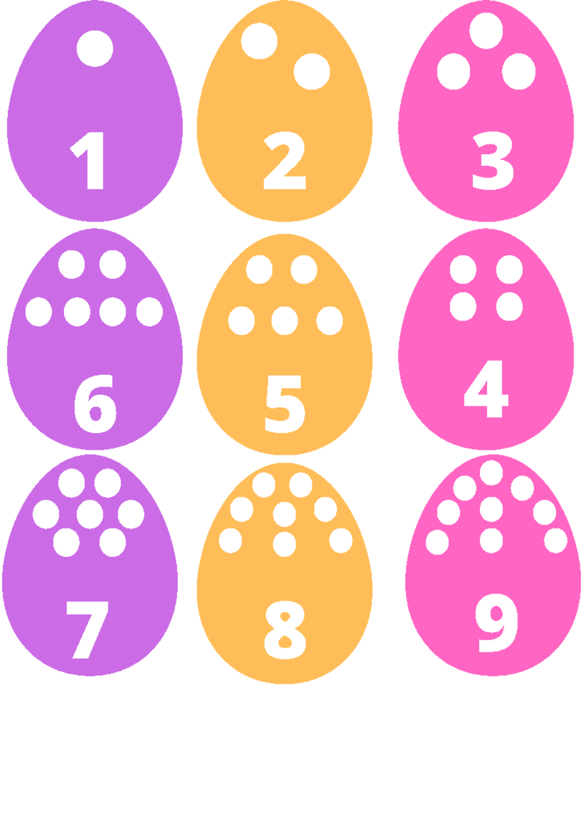 Numeros huevos de pascua g5d5um - Intervención Psicopedagógica en ...