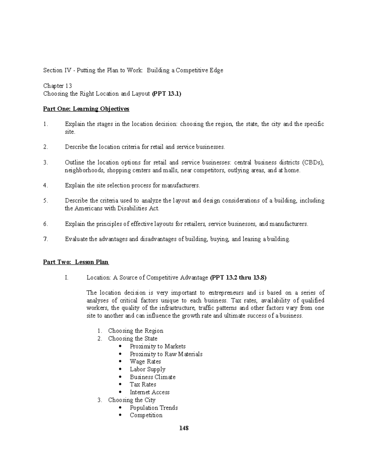 Chapter 13 - For BSBA Marketing Students - Section IV - Putting the ...