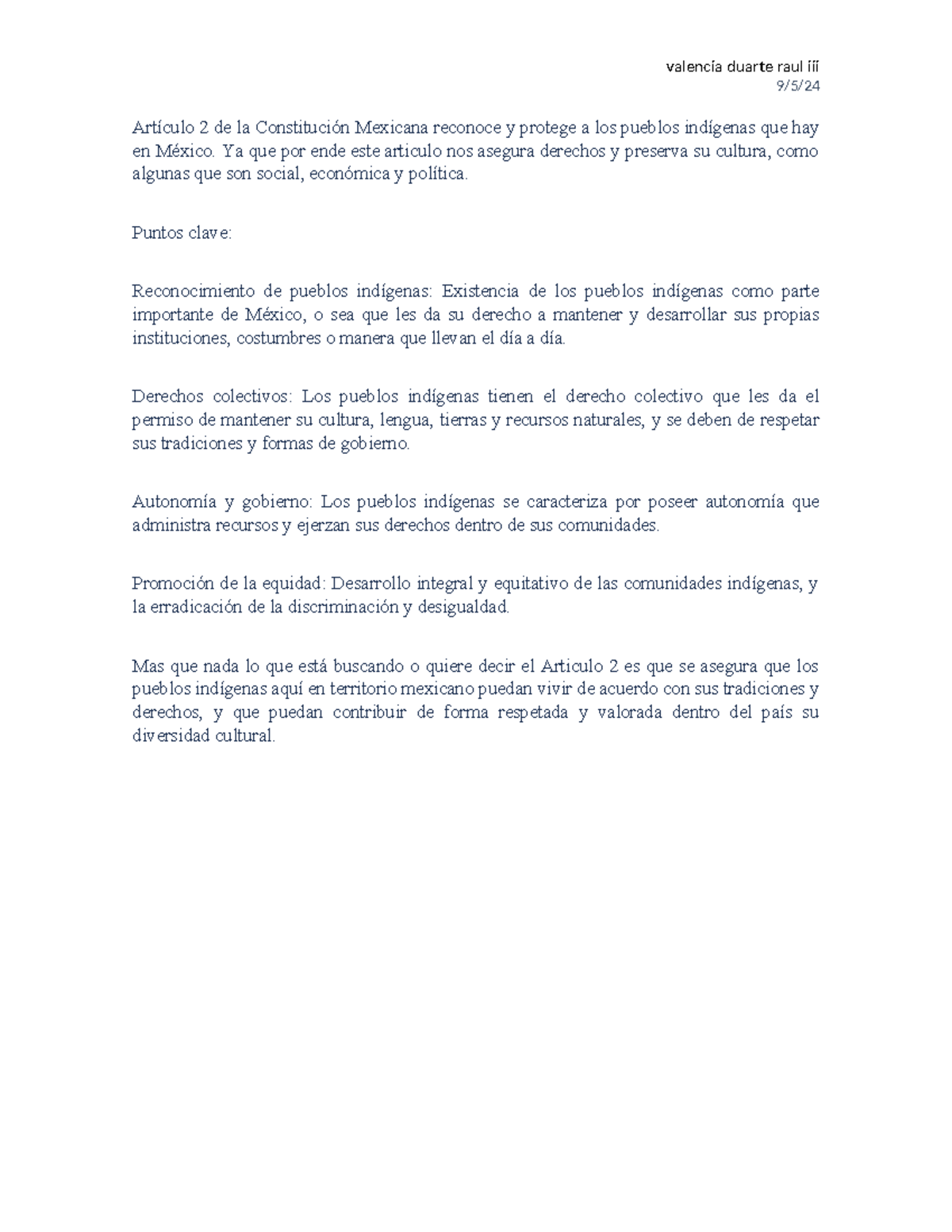 Artículo 2 de la Constitución Mexicana Explicación - valencia duarte ...