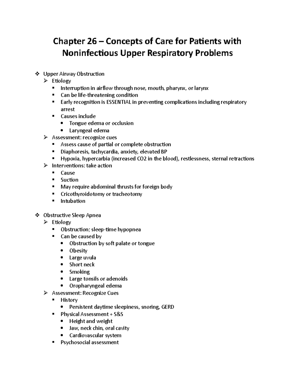 MDC3 Powerpoint Combined - Chapter 26 – Concepts of Care for Patients ...