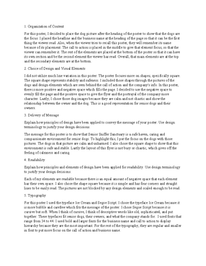 6-2 Activity Design Enhancement - The poster utilizes the photo plainly ...