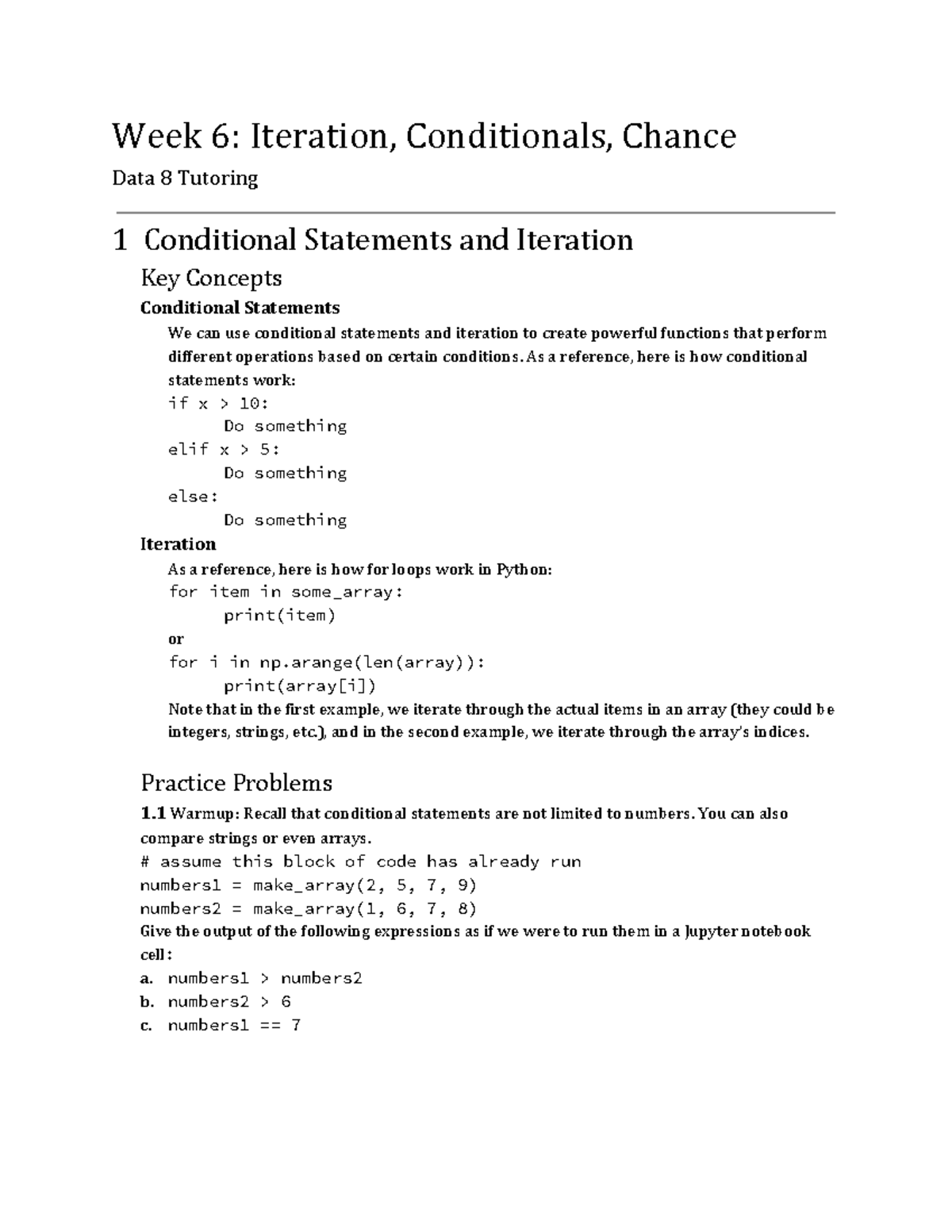 Pdf-10 - HW 10 SOL - Week 6: Iteration, Conditionals, Chance Data 8 ...