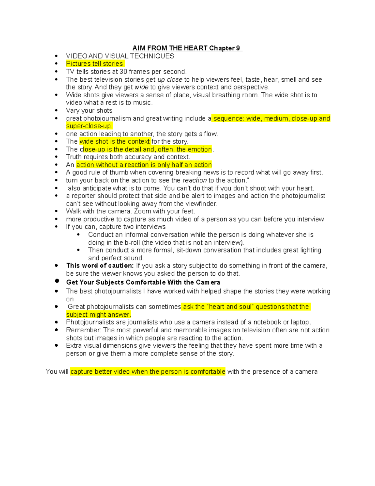 AIM FROM THE Heart Chapter 9 - AIM FROM THE HEART Chapter 9 VIDEO AND ...