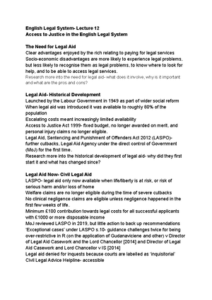 structure of the English legal system - Structure of the English Legal ...