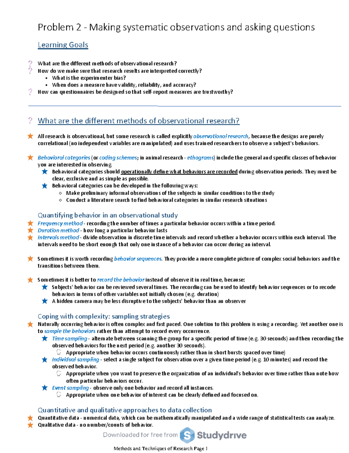 Problem 2 - Making systematic observations and asking questions - What ...