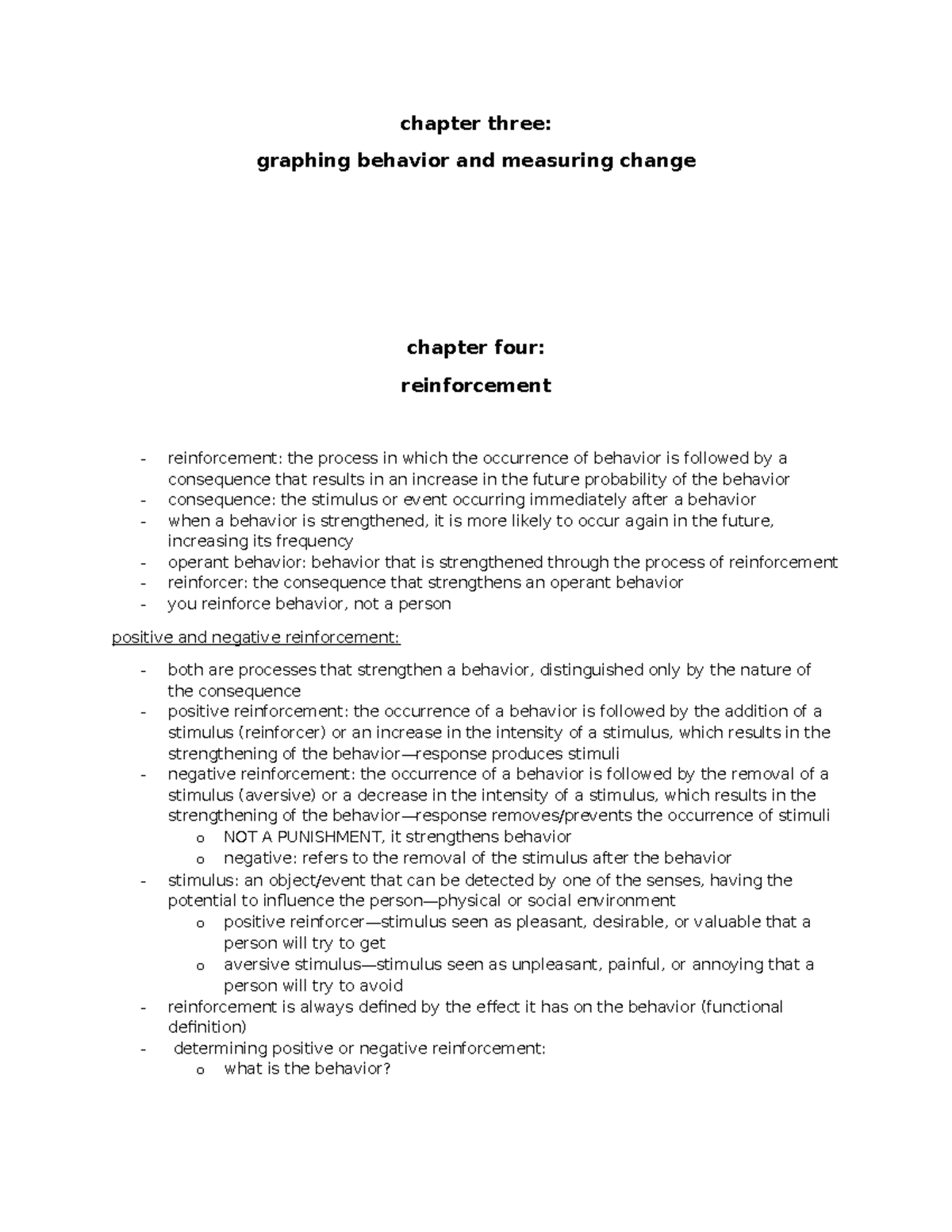 Behavior modification module 3 - chapter three: graphing behavior and measuring change chapter ...