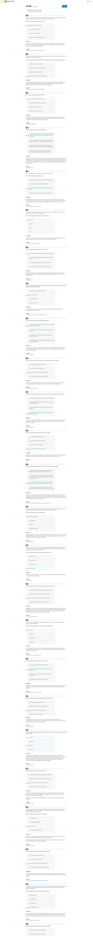 Unit 4 Milestone 4 - 1 CONCEPT → Federal Reserve 2 CONCEPT → Role of ...