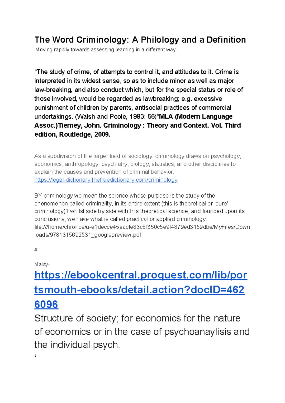 Defining Criminology The Word Criminology A Philology And A defining-criminology-the-word-criminology-a-philology-and-a