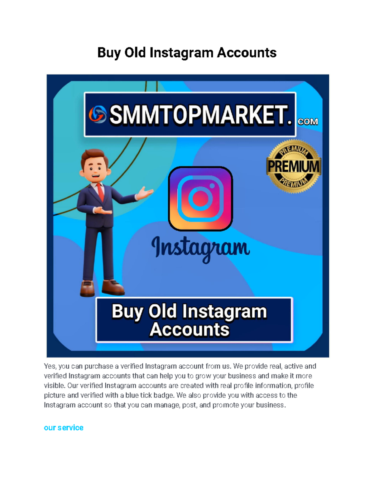 Buy Old Instagram Accounts - We provide real, active and verified ...
