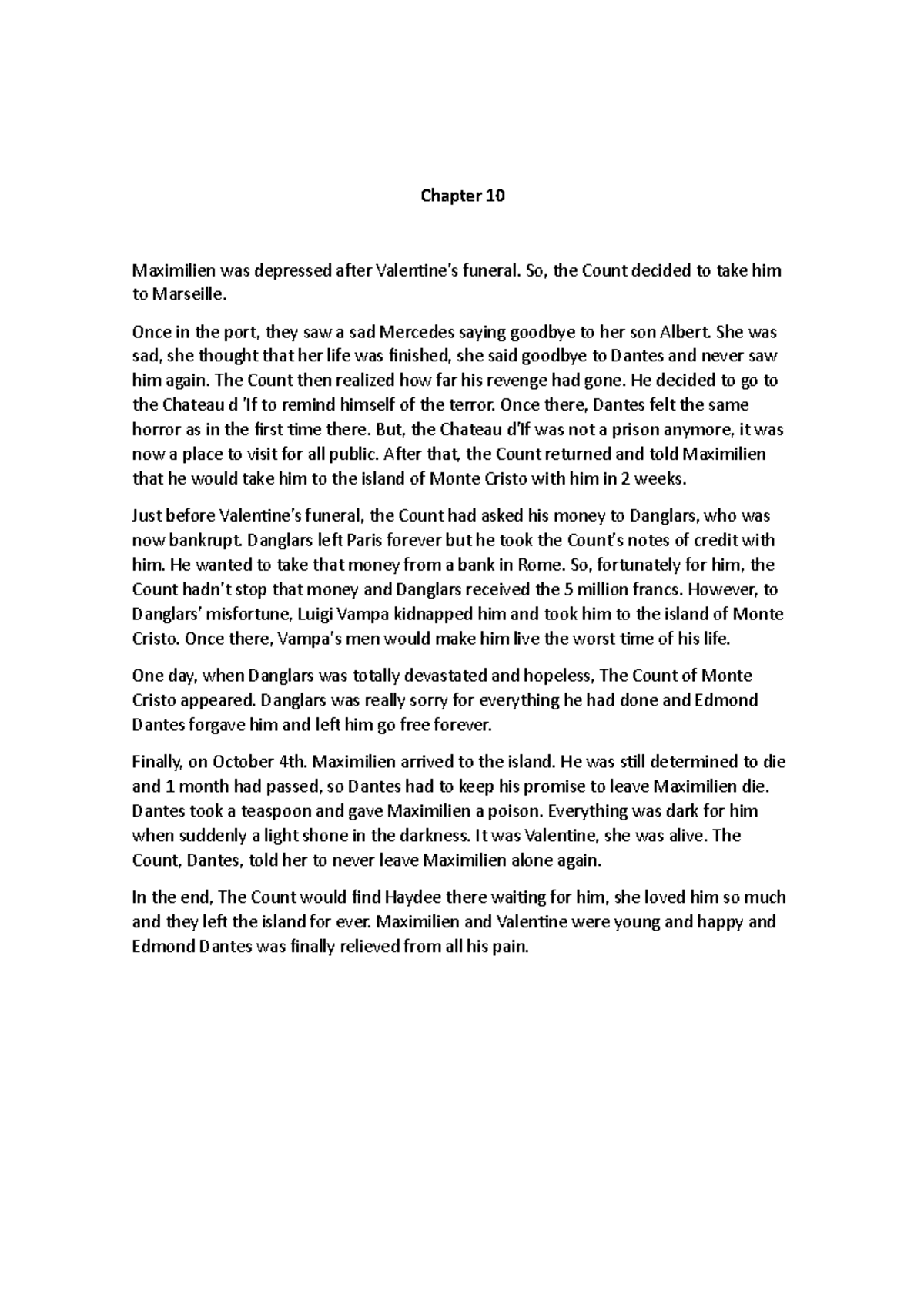 Chapter 10 the Hound of Baskervilles - Chapter 10 Maximilien was ...