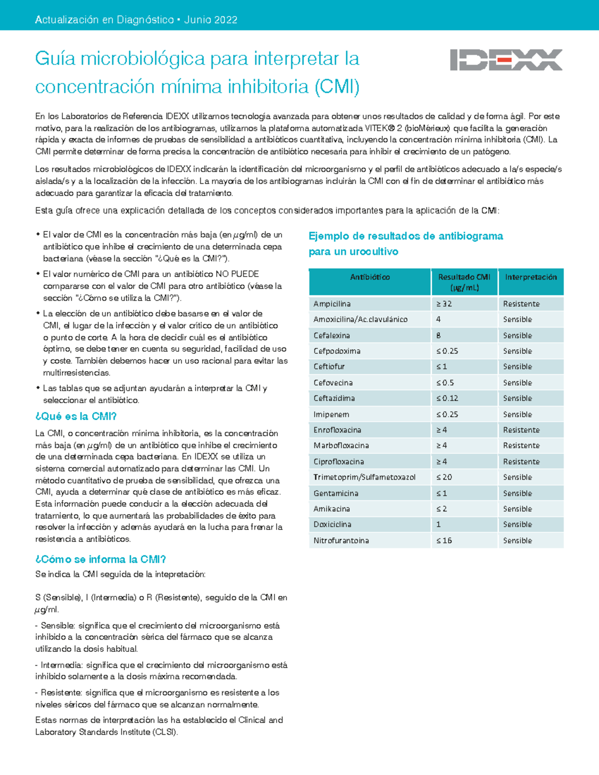Mic guía microbiológica es - En los Laboratorios de Referencia IDEXX ...