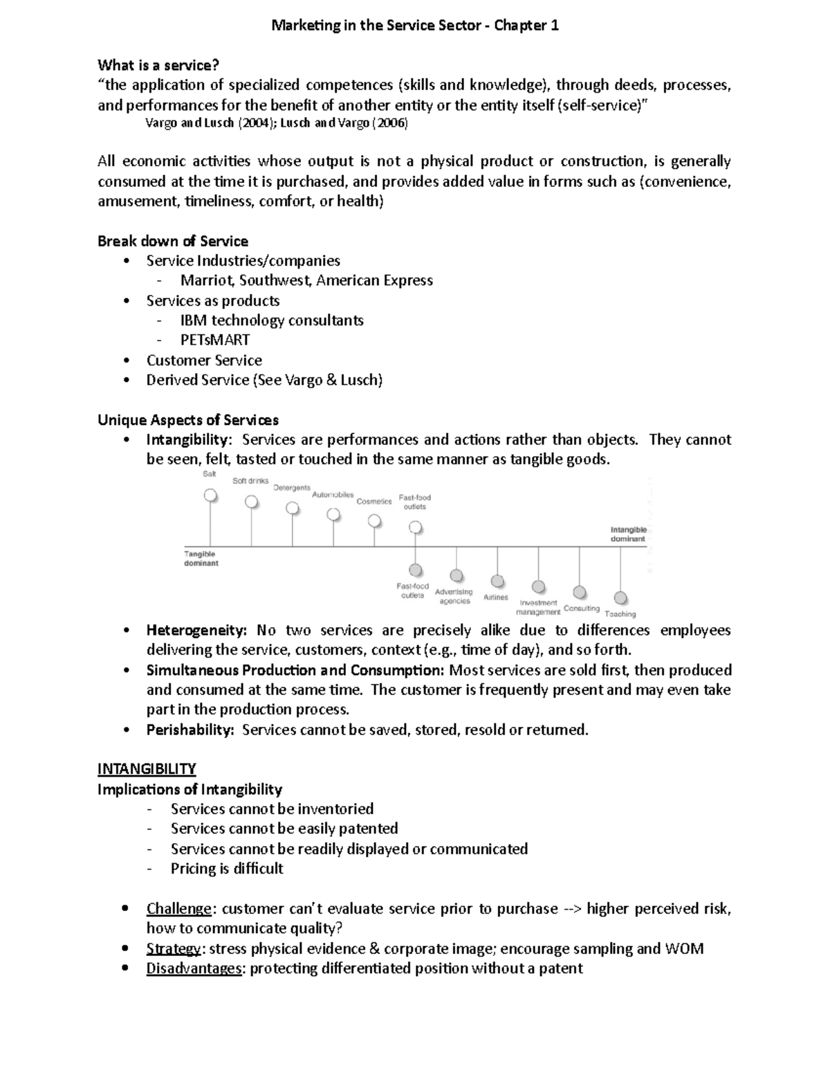 Marketing in the Service Sector CH1 and 2 - Marketing in the Service ...