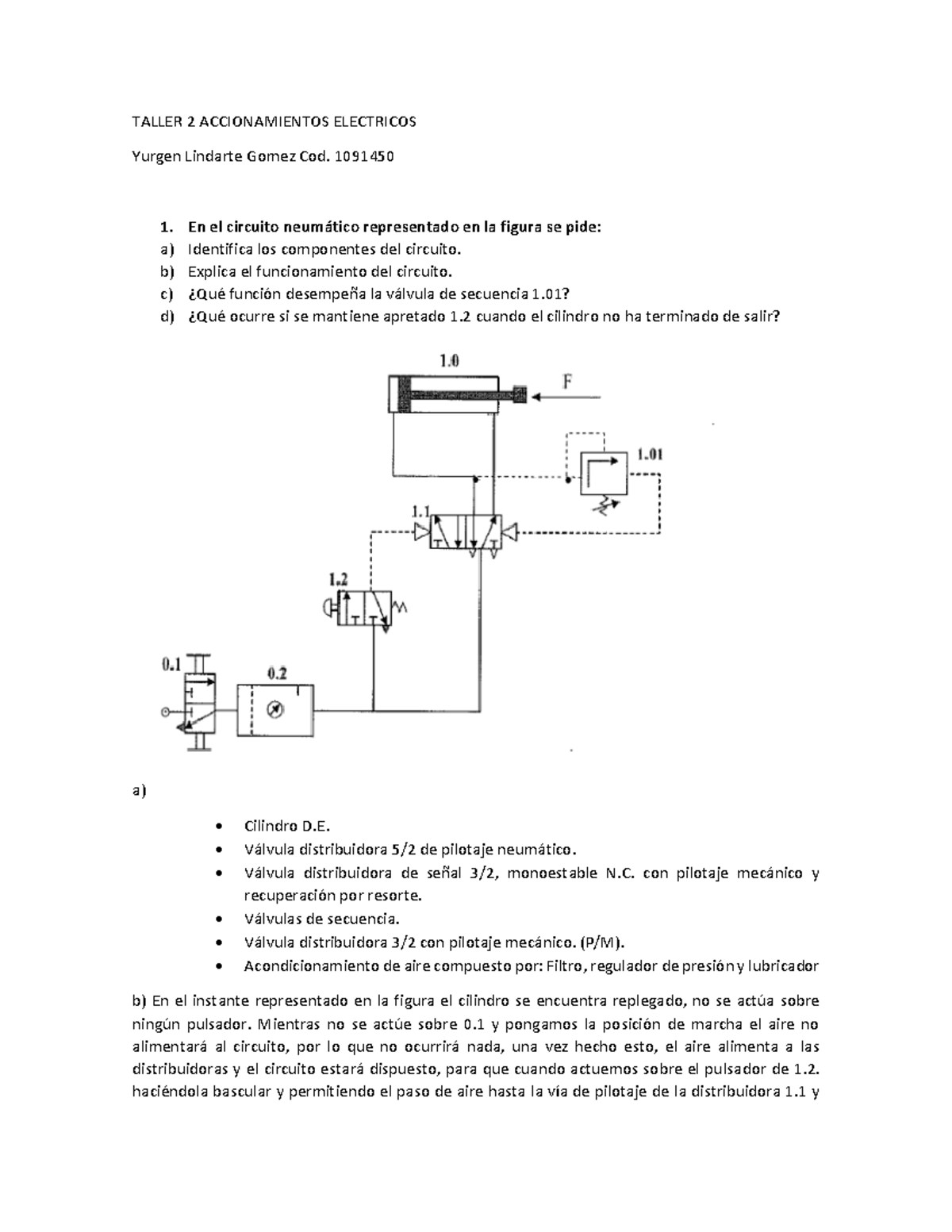 Taller 2 Accionamientos Electricos - TALLER 2 ACCIONAMIENTOS ELECTRICOS ...