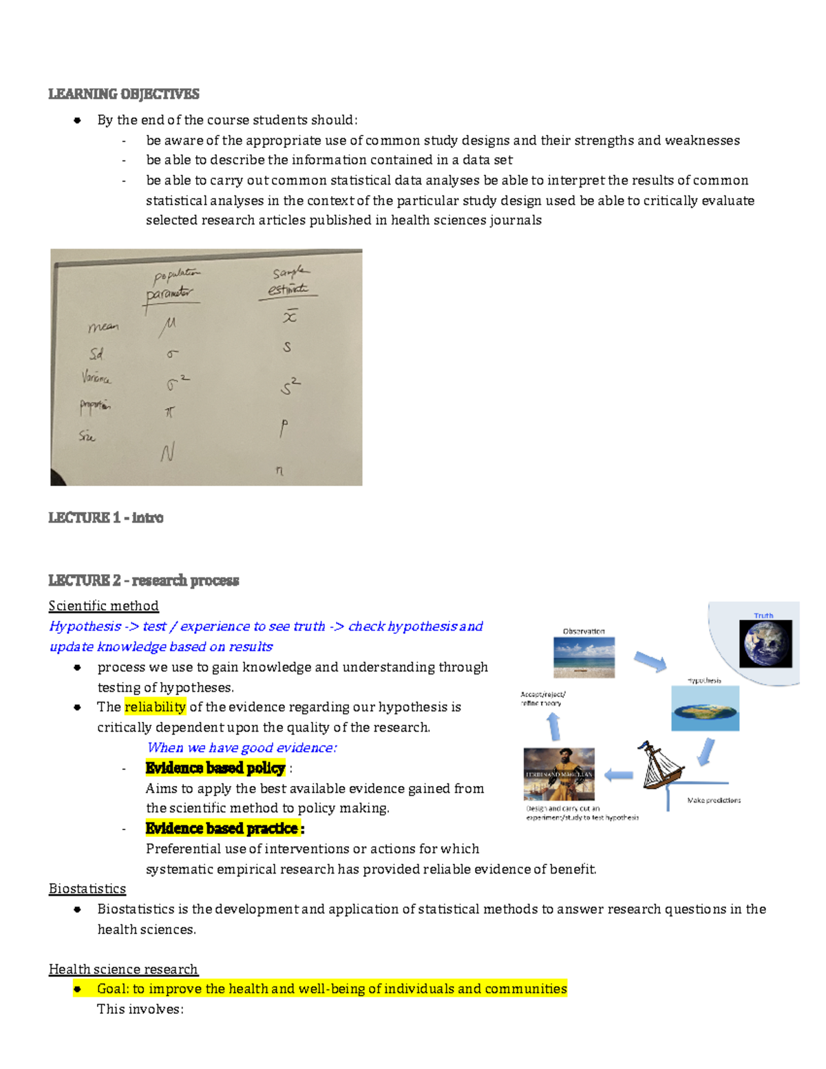 STAT115 - Google Docs - LEARNING OBJECTIVES By the end of the course ...
